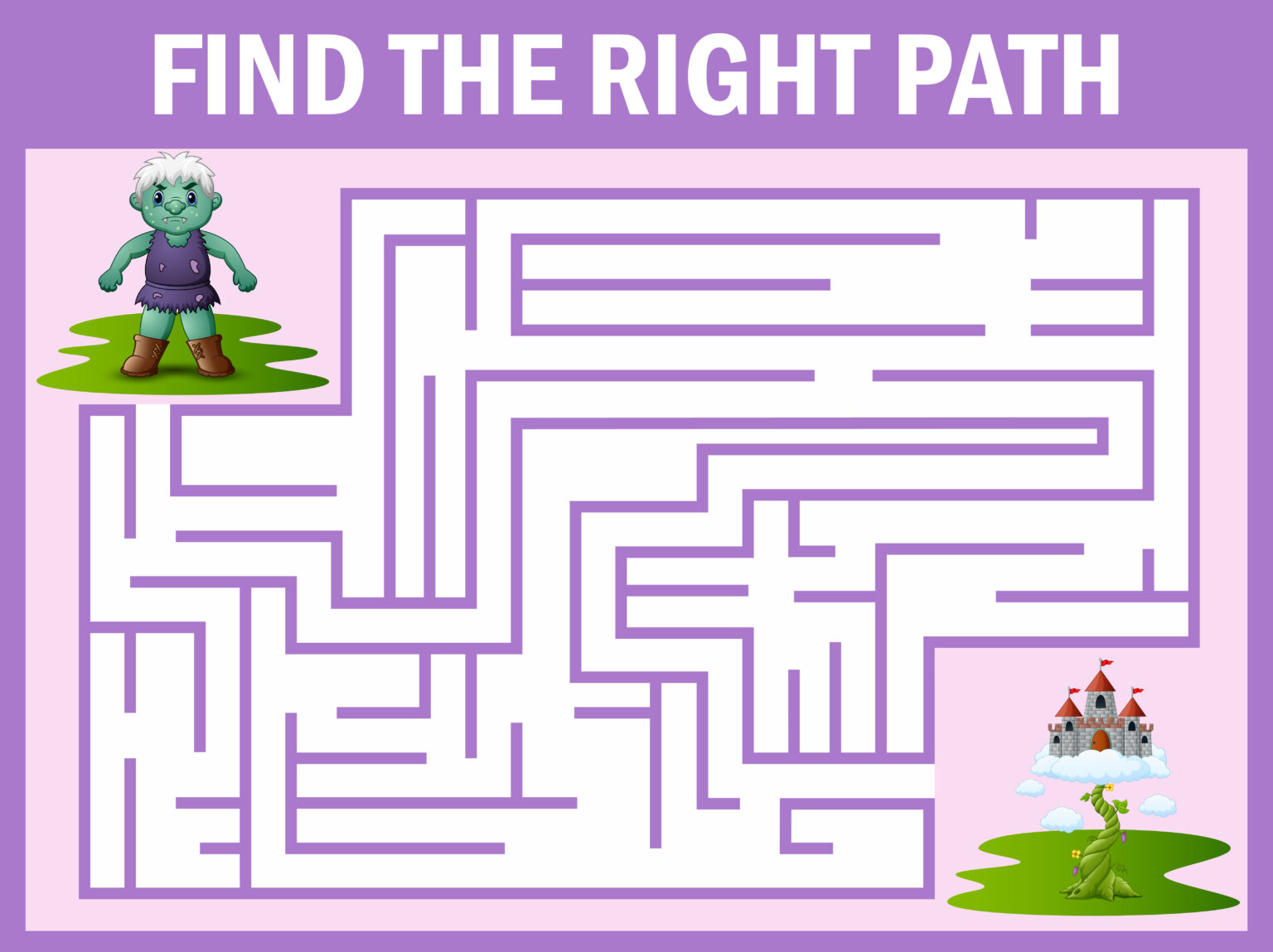 Jack and the Beanstalk Maze Game – Christians Forever